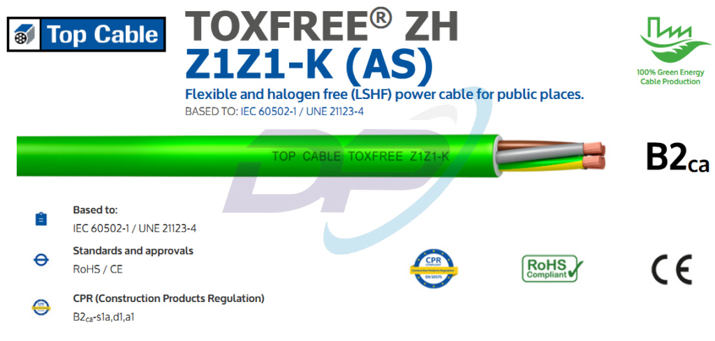 Cáp Điện & Điều Khiển TOP CABLE TOXFREE ZH Z1Z1-K (AS) | Chính Hãng ...
