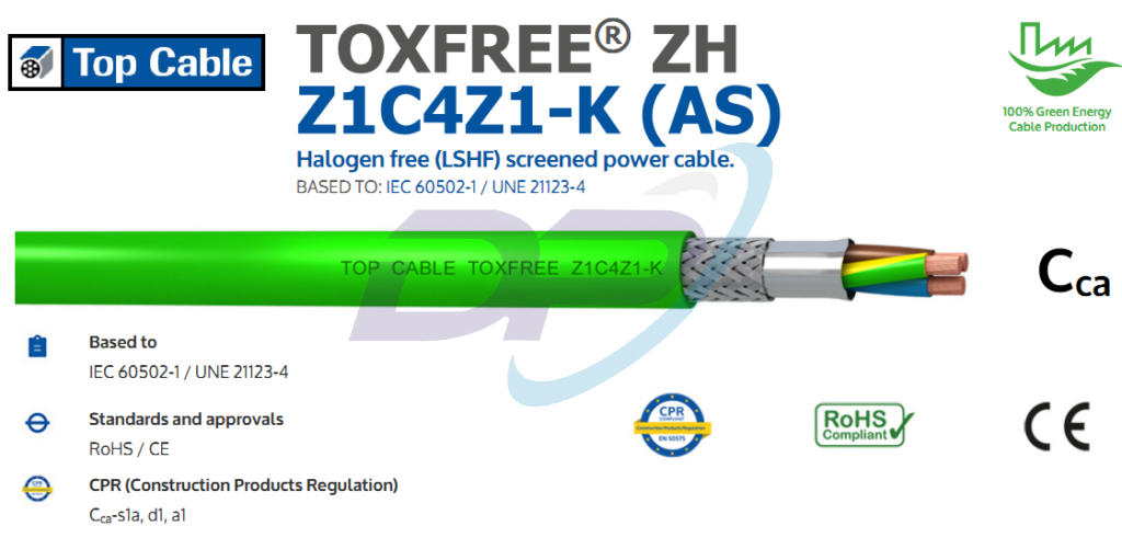 Cáp Điều Khiển TOP CABLE TOXFREE® ZH Z1C4Z1-K (AS) | Chính Hãng - Gái ...